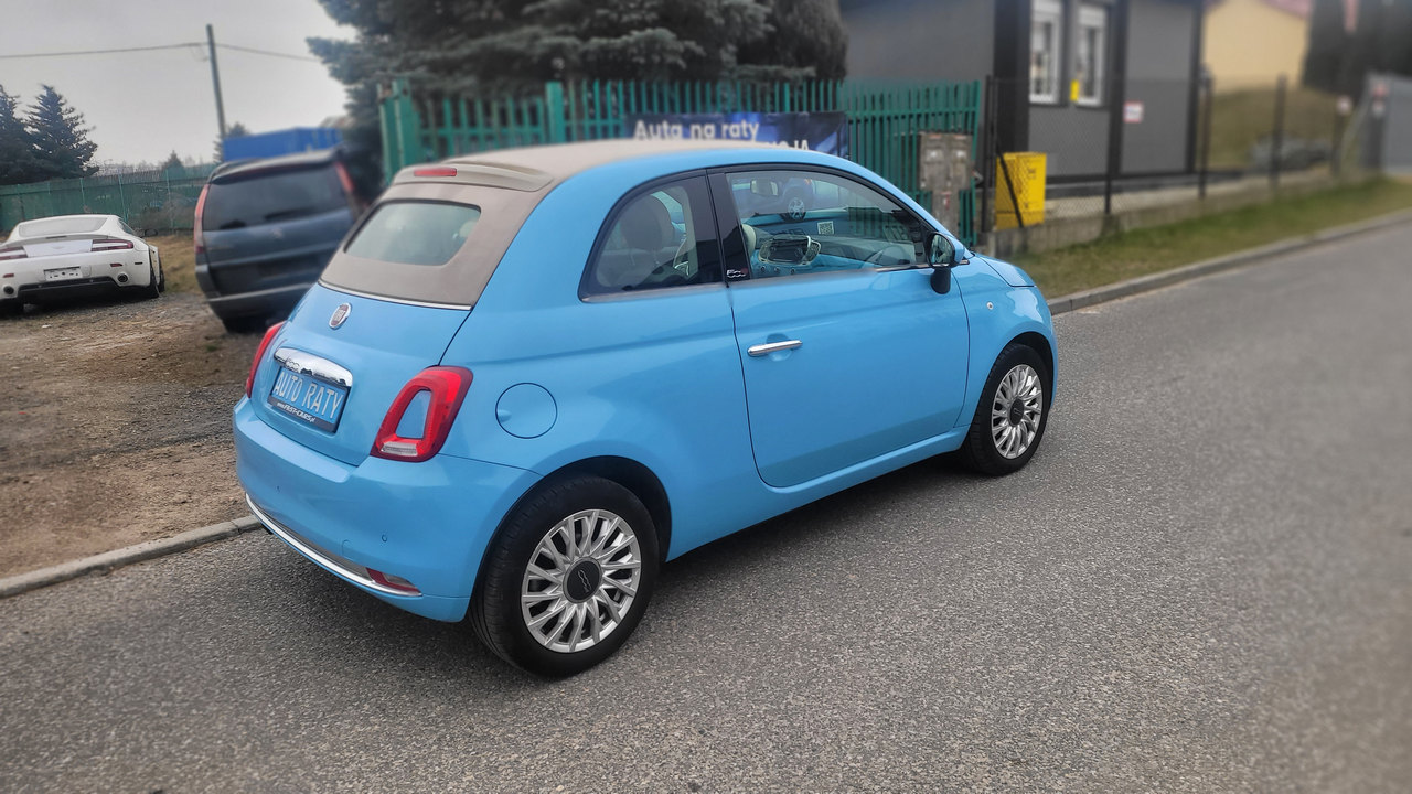 Fiat 500 cabrio baby blue - FastCars Auta na raty