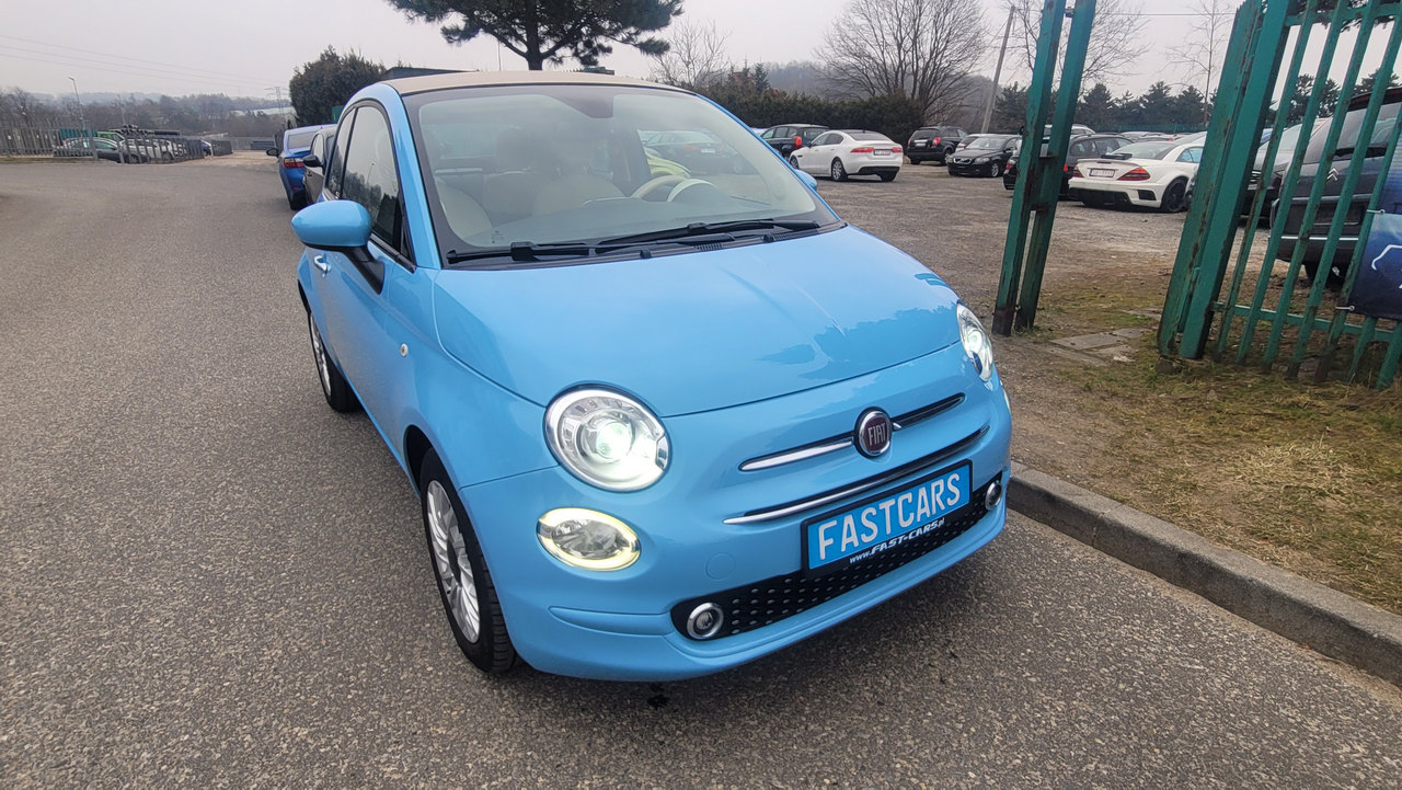 Fiat 500 cabrio baby blue - FastCars Auta na raty